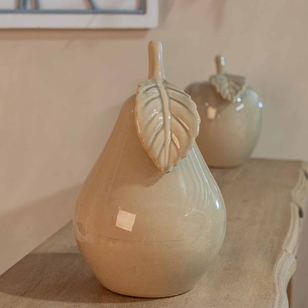 Large Antique Ceramic Pear Ornament – Chosen By Jessica