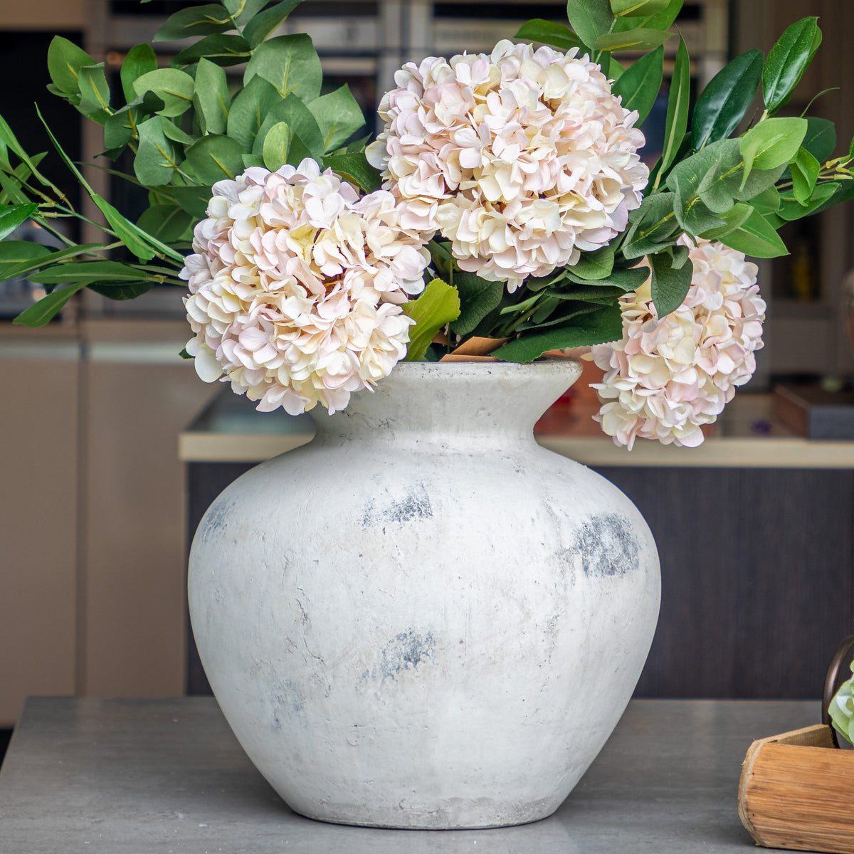 Darcy Antique White Stone Vase – Chosen By Jessica