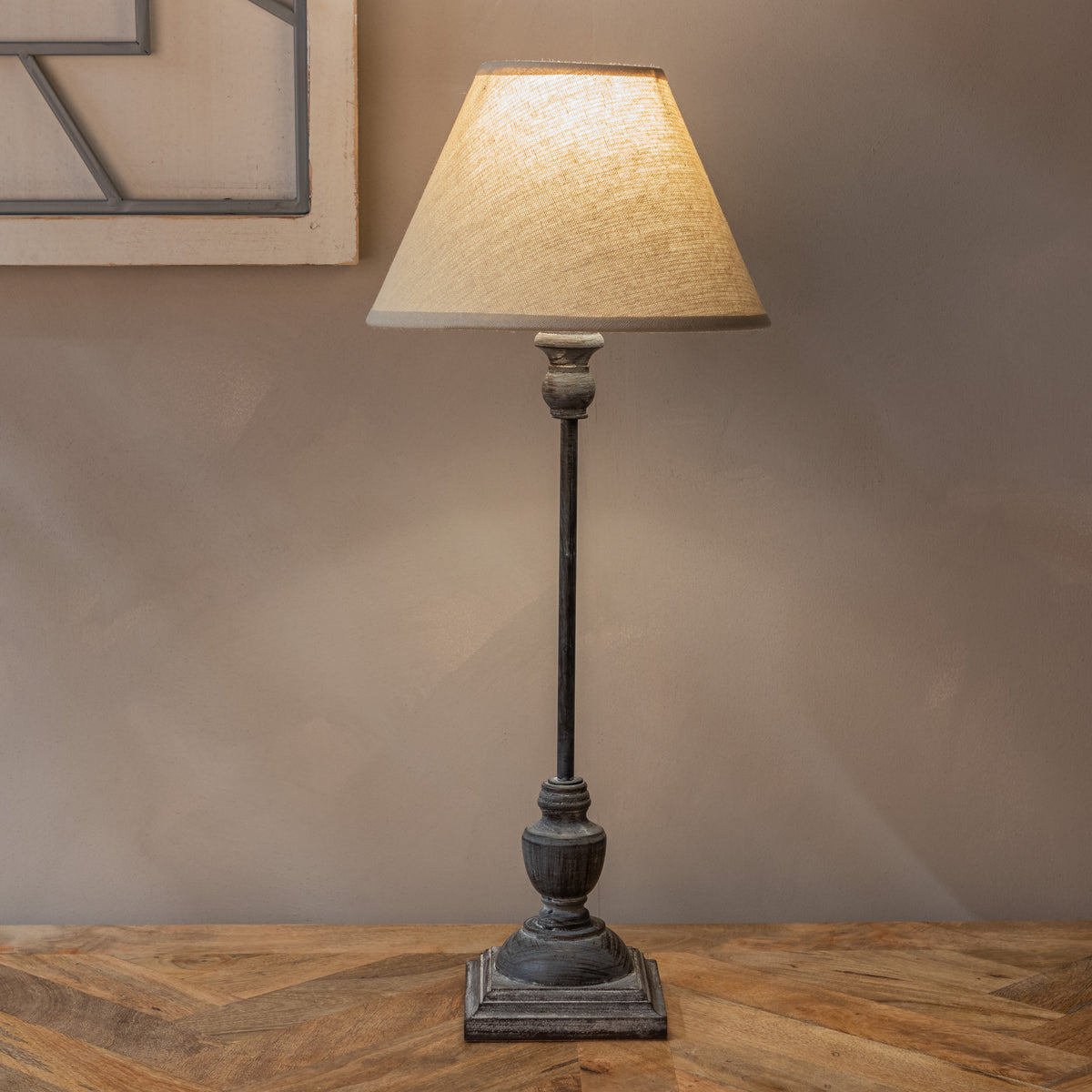 Slim Rustic Wooden Incia Table Lamp – Chosen By Jessica