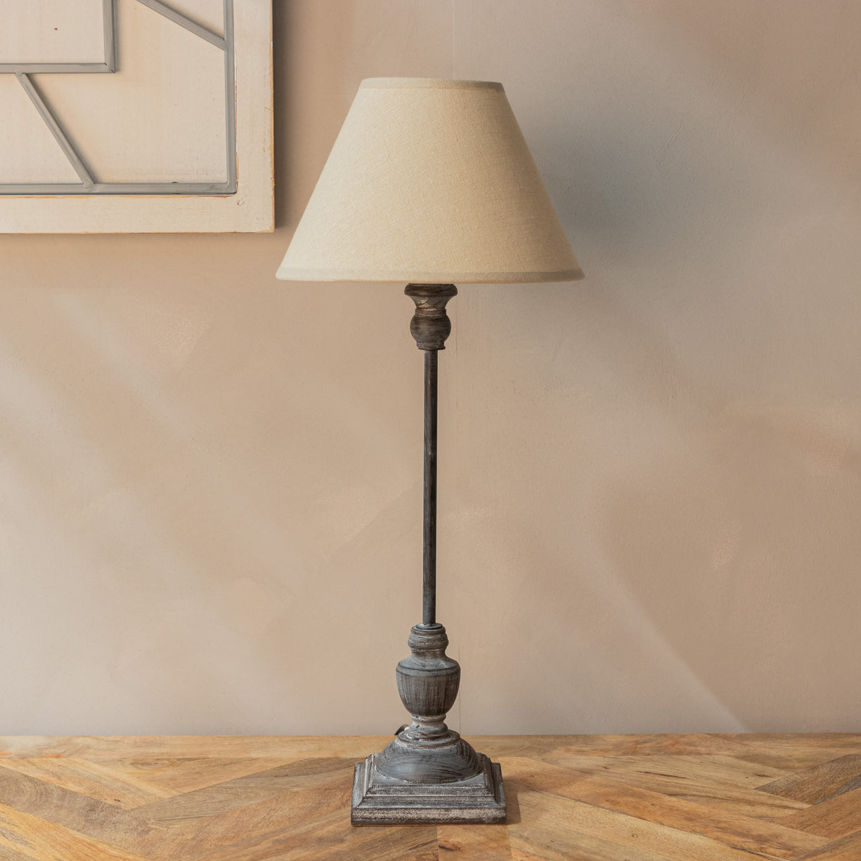 Slim Rustic Wooden Incia Table Lamp – Chosen By Jessica
