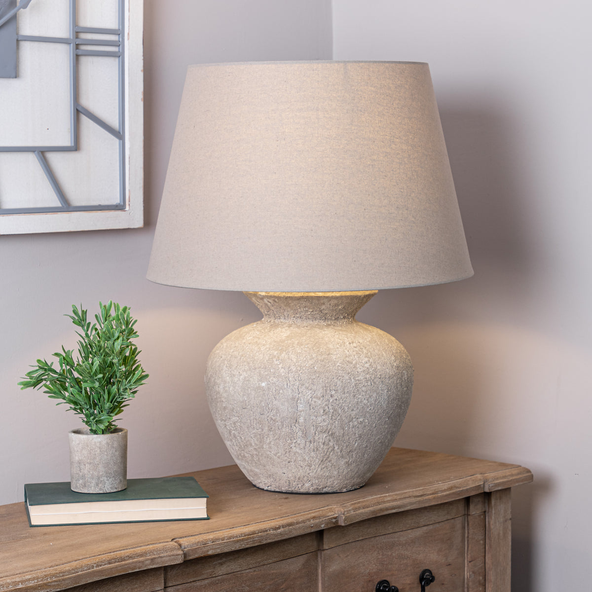 Textured Stone Based Darcy Lamp – Chosen By Jessica