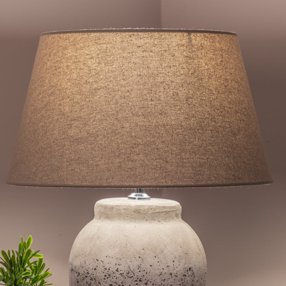 Rustic Distressed Tall Stone Based Lamp – Chosen By Jessica