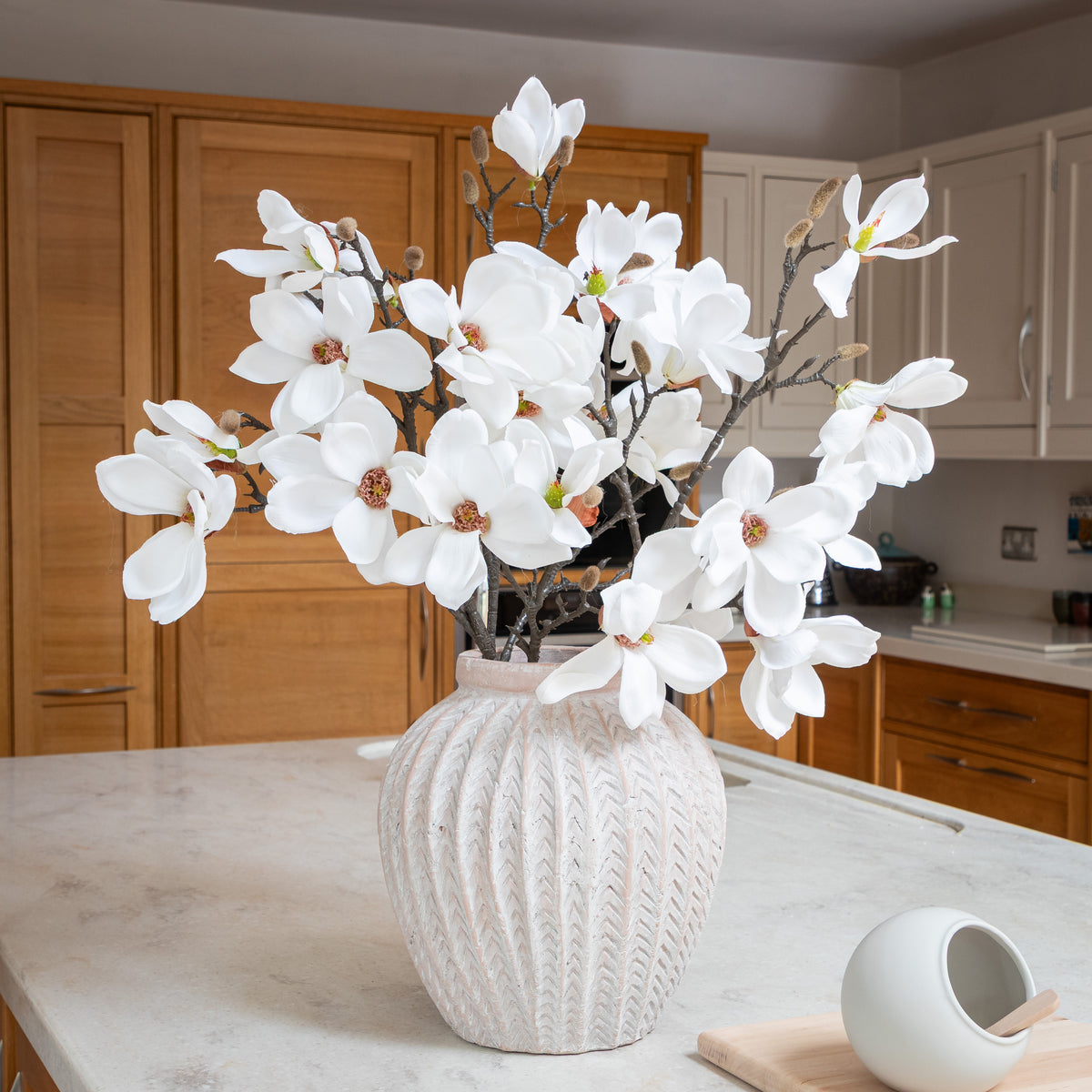 White Magnolia Branch Arrangement – Chosen By Jessica