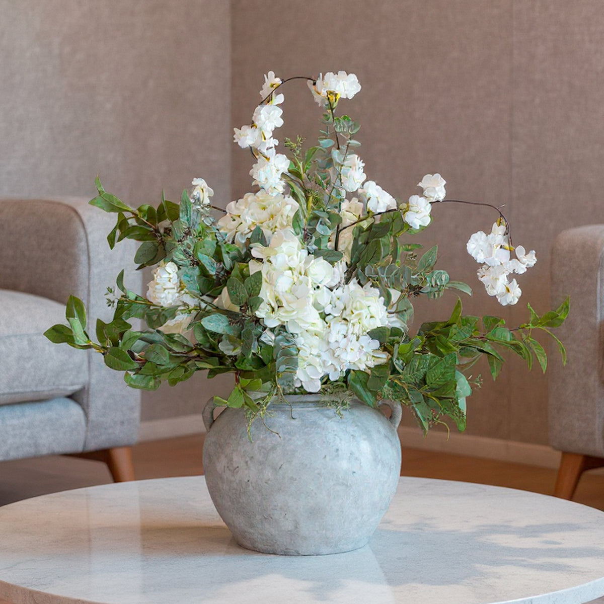 Large Aged Stone Textured Vase – Chosen By Jessica