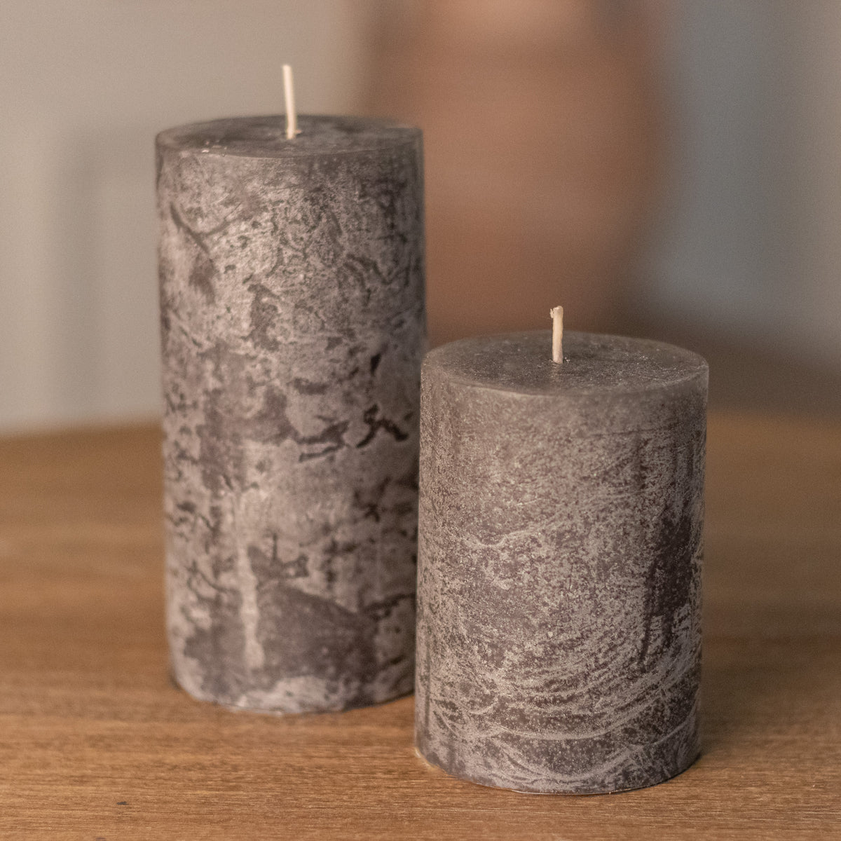 Rustic Slate Pillar Candle - Choice of Sizes – Chosen By Jessica