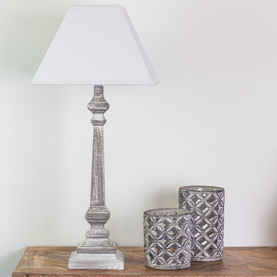 Tall Country Table Lamp - Shabby Chic Home – Chosen By Jessica